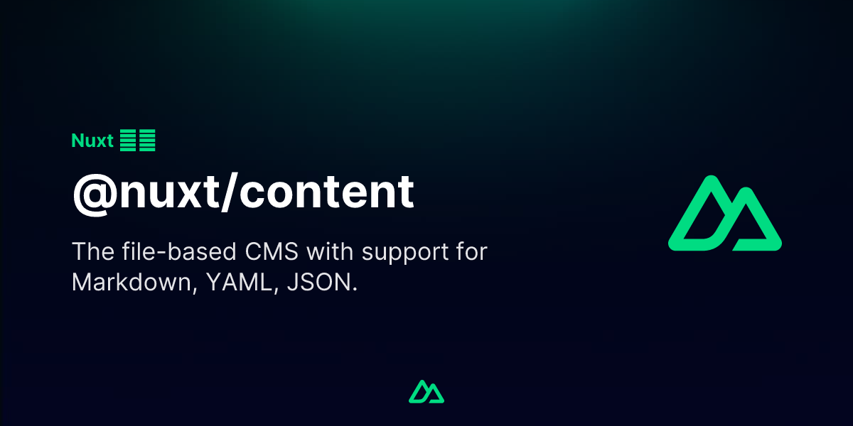 @nuxt/content - Nuxt 模块 - Nuxt 中文文档