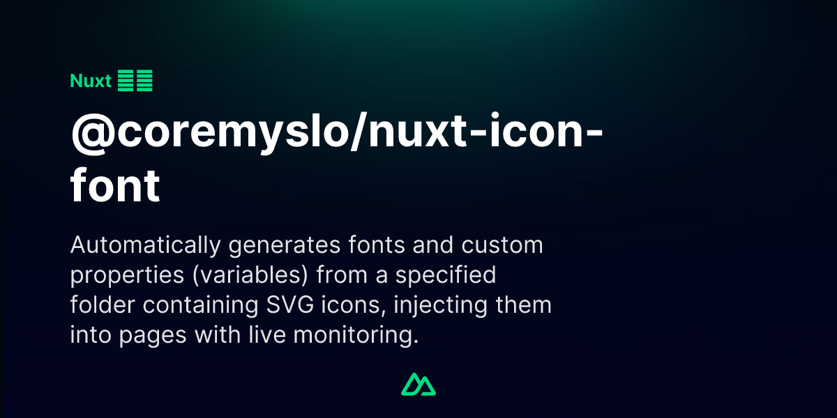 @coremyslo/nuxt-icon-font - Nuxt 模块 - Nuxt 中文文档