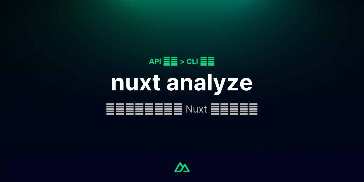 nuxi analyze - Nuxt CLI 命令 - Nuxt 中文文档